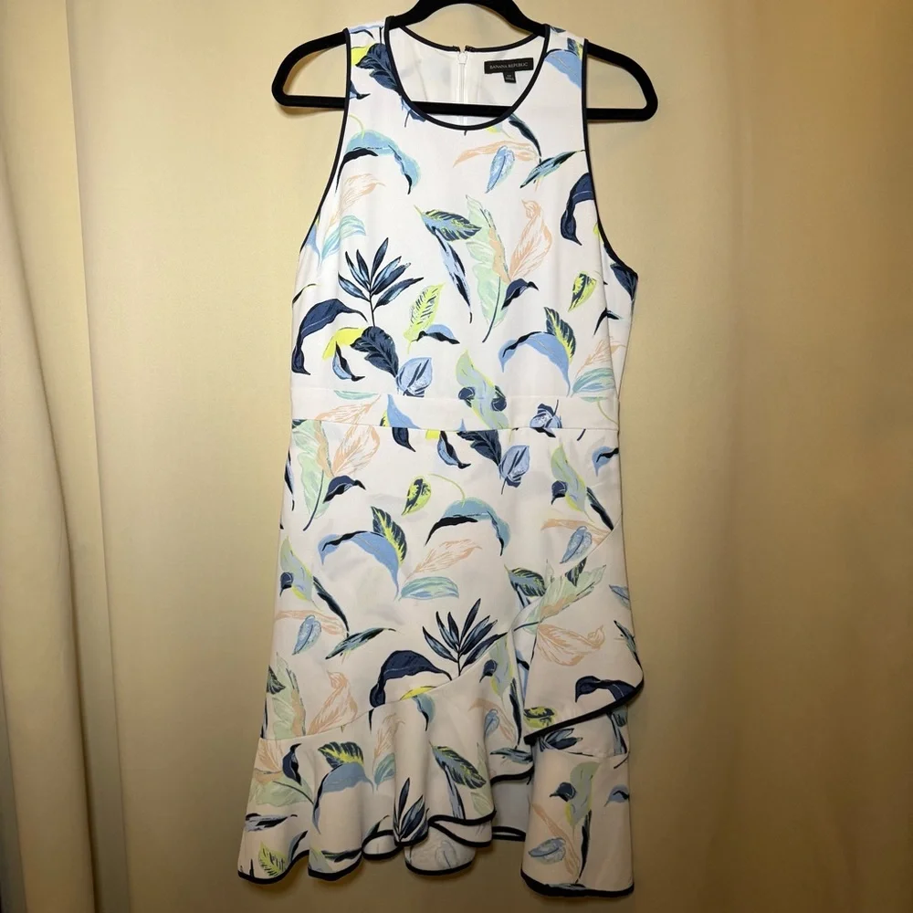 Banana Republic | Dresses | Banana Republic Floral Faux Wrap Dress Sz 2 ...